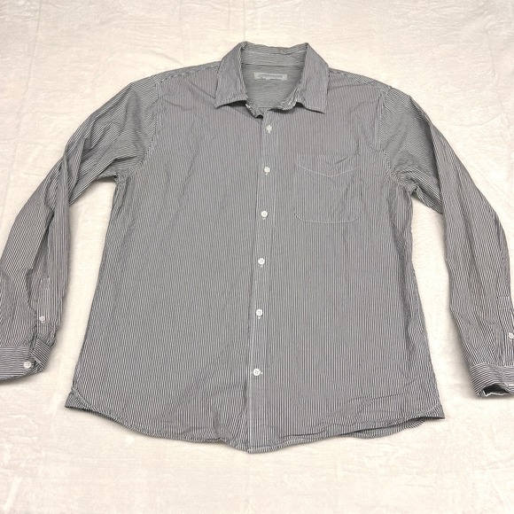 Outerknown | Shirts | Outerknown Shirt Mens Large Striped Cotton Button ...